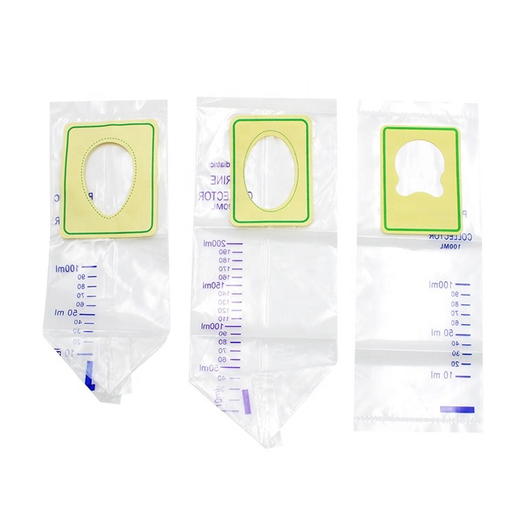 Sterile Baby Urine Drainage Bag , 100ml 200ml Pediatric Urine ...